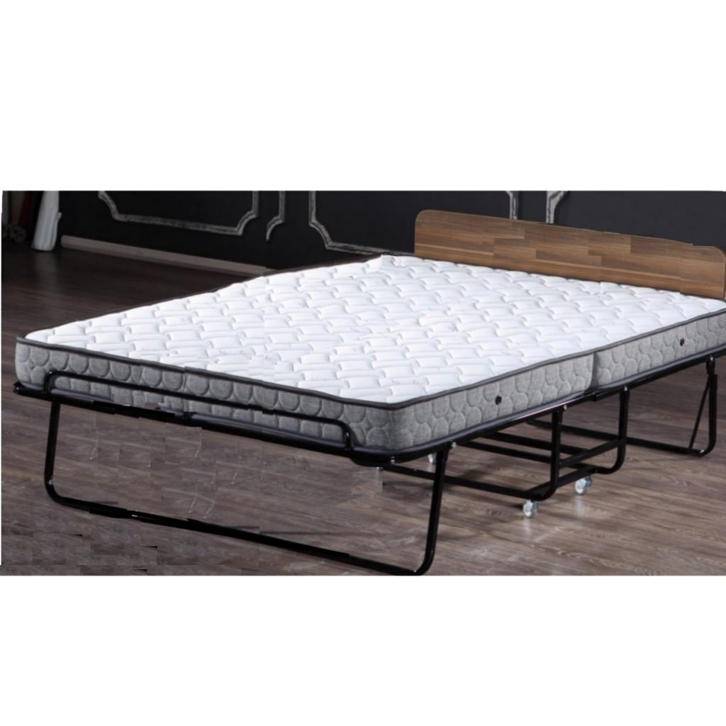 Hotel extra bed on wheels with a 12cm foam mattress 120 x 190cm pack of ...