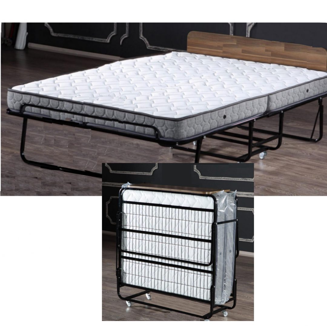 Hotel extra bed on wheels with a 12cm foam mattress 120 x 190cm pack of ...