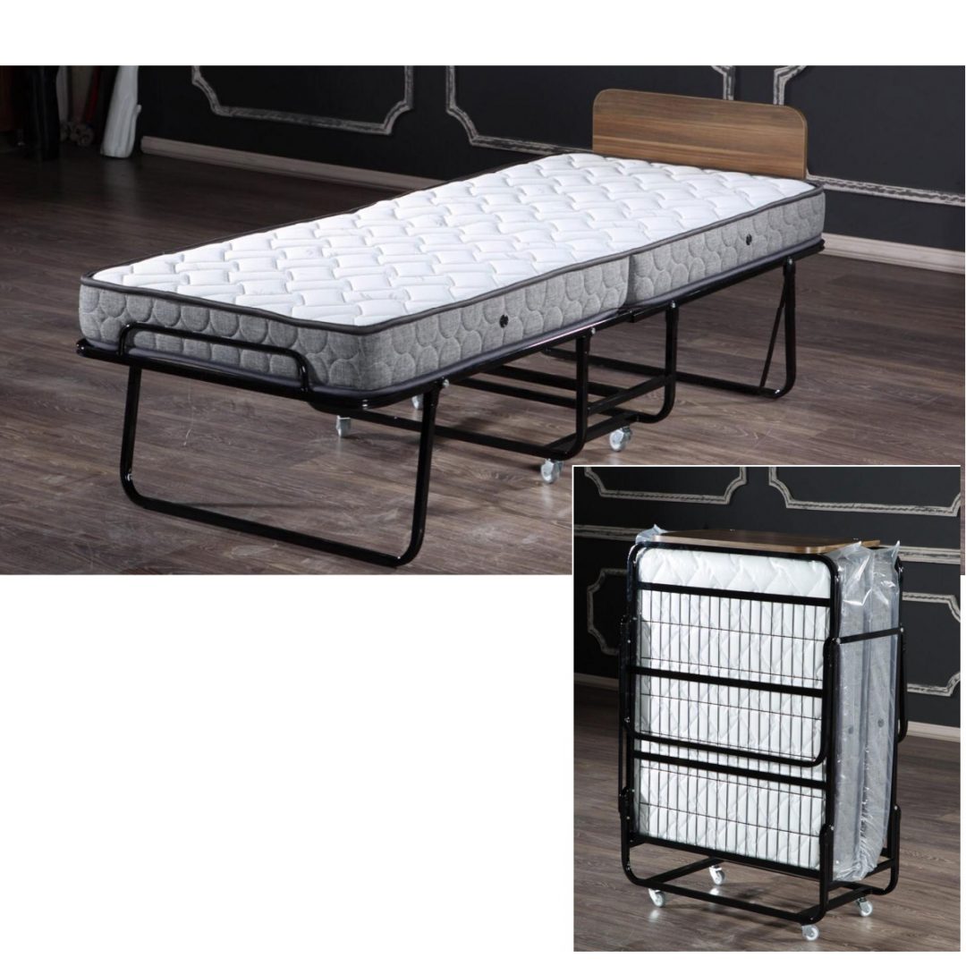 Hotel extra bed on wheels with a 12cm foam mattress 80 x 190cm pack of ...